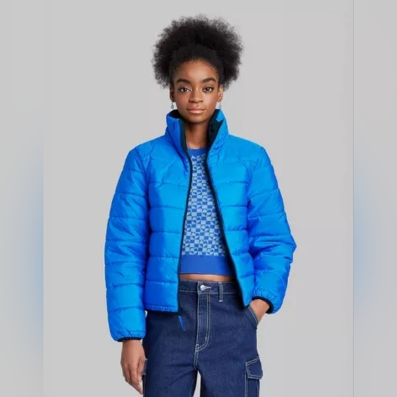 wild fable | Jackets & Coats | Nwtsz L Womens Puffer Jacket Wild Fable ...